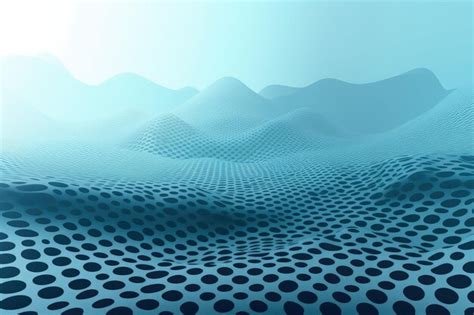 Premium Ai Image A Blue And Black Abstract Background With Dots Generative Ai