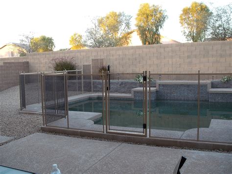 Self Closing Self Latching Gate Pool Safety Fence Tucson Pool Fence Llc