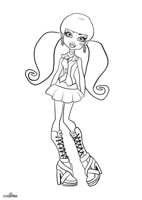 Monster High 11 Imprimez Et Coloriez 123cartes
