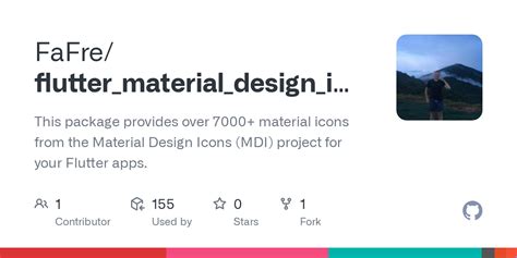 GitHub FaFre Flutter Material Design Icons This Package Provides