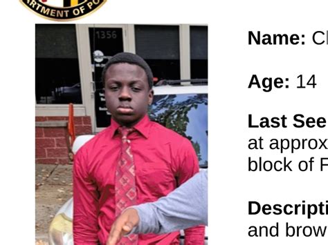 Concern For 14 Year Old Missing From Silver Spring Since Sunday