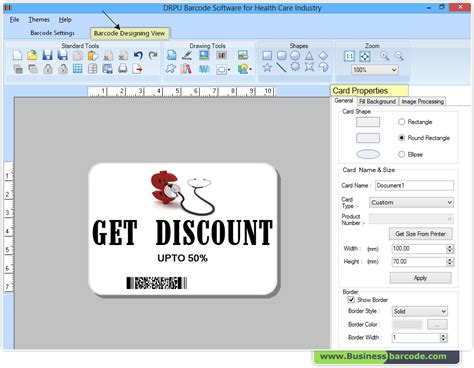 Healthcare Industry Barcode Label Maker Software Design Barcode Labels