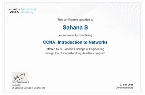 ccna ciscocertified networking techjourney alwayslearning sahana