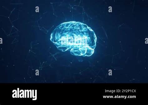 Technology Artificial Intelligence Ai Brain Animation Digital Data Concept Big Data Flow
