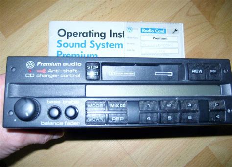 Buy Oem Vw Audio Am Fm Cassette Radio W Anti Theft Code And Manual In