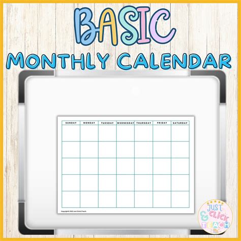Monthly Colored Calendars Sunday Begins Size A3 Made By Teachers