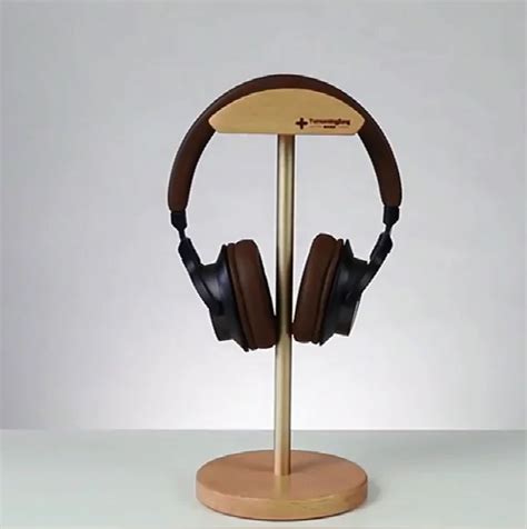 Solid Wood Wireless Headset Stand Hanger Elegant Jewelry Organizer