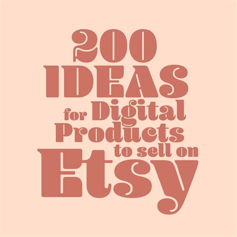 What To Sell On Etsy 200 Ideas For Digital Products To Sell Online Etsy