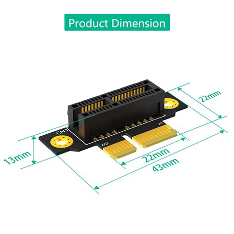 PCI E 1X 3 0 90Degree Reverse Male To Female Riser Card For 1U Server Daraz Com Bd