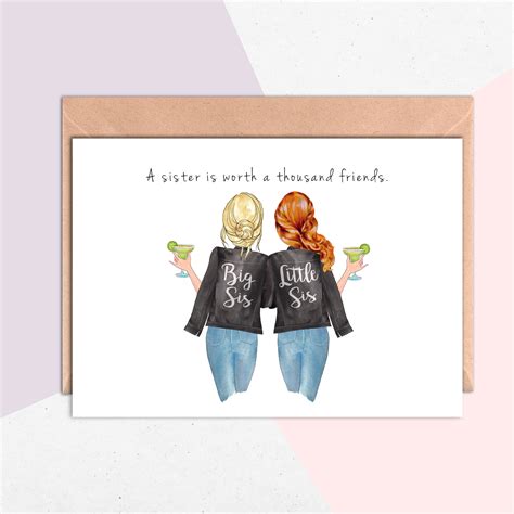 Personalised Sister Birthday Card Personalized Sister Etsy