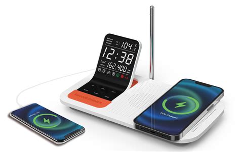 Emerson Smartset Alarm Clock With Weather Band 15w Wireless Charger Usb Temp Sensor Emerson Smartset Alarm Clock With Weather Band 15w Wireless Charger Usb Temp Sensor