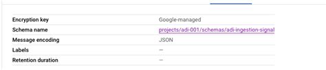 Google Cloud Platform Error Trying To Create A GCP Pub Sub BigQuery