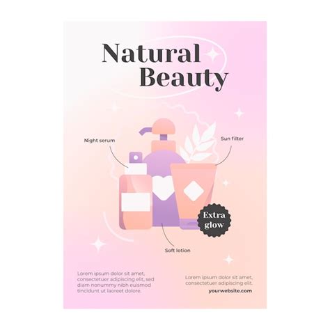 Free Vector Beauty Concept Poster Template