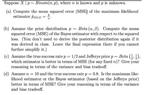 Suppose X P Binom N P Where N Is Known And P Is Chegg Com