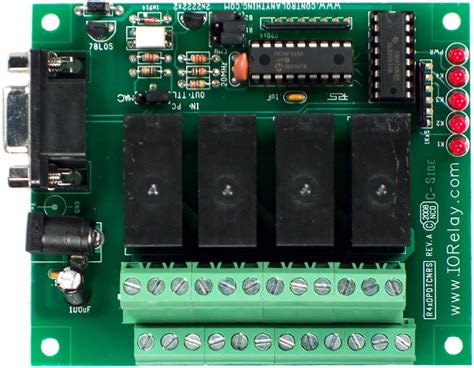 RS 232 4 Channel DPDT Relay Controller With Serial Interface Store Ncd Io