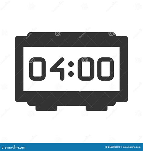 Digital Clock Icon Stock Illustration Illustration Of History 269380520