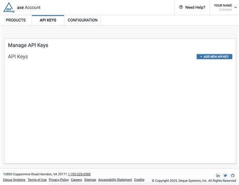 Generate An Axe Devtools Mobile Api Key Deque Docs