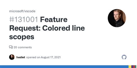 Feature Request Colored Line Scopes Issue Microsoft Vscode GitHub