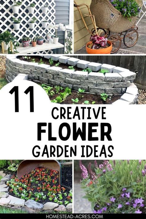 12 Creative Flower Garden Ideas You Can Diy