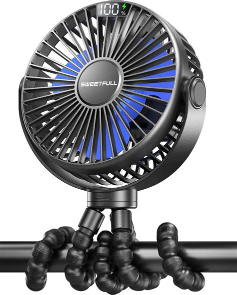 Gaiatop Mini Portable Stroller Fan Battery Operated Small