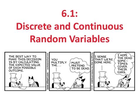 Discrete And Continuous Random Variables