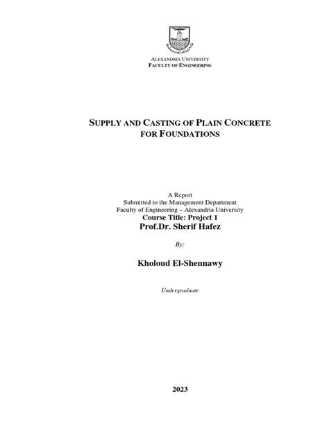 7177 Plain Concrete For Foundations Final Pdf Concrete
