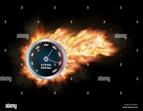 Internet Speed Test Meter Stock Vector Image And Art Alamy