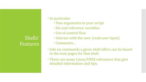 Shell And Shell Script Ppt