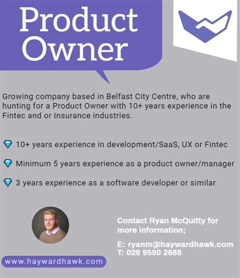 Hayward Hawk On Linkedin Productowner Techjobs Belfastjobs