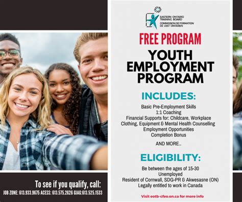 Youth Employment Program Eastern Ontario Training Board