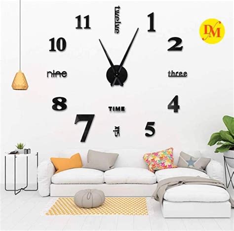 Diy Clock With Pattern Furniture And Home Living Home Decor Clocks On