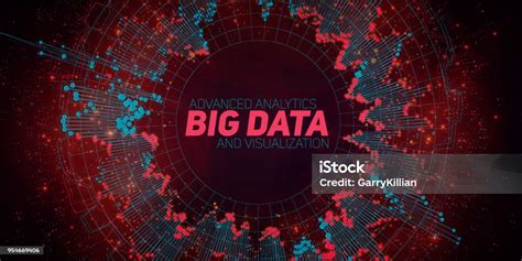 Visualisasi Melingkar Big Data Infografis Futuristik Desain Estetika