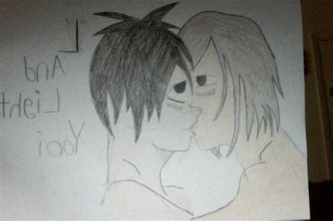 My First Drawing Of Lxlight Yaoi By Miyuyamano56 On Deviantart