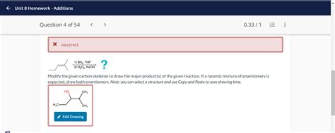 Solved Modify The Given Carbon Skeleton To Draw The Major