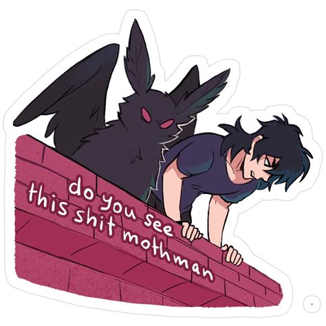 Do You See This Mothman Sticker In 2025 Mothman Cute Stickers Cute