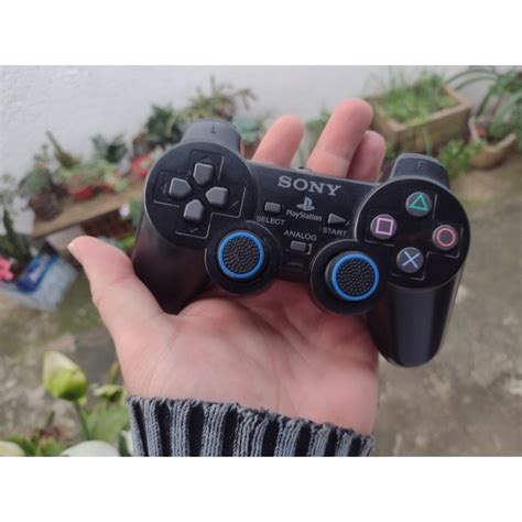 Controle Ps Original Dualshock Serie A Grips Azul Testado Shopee Brasil