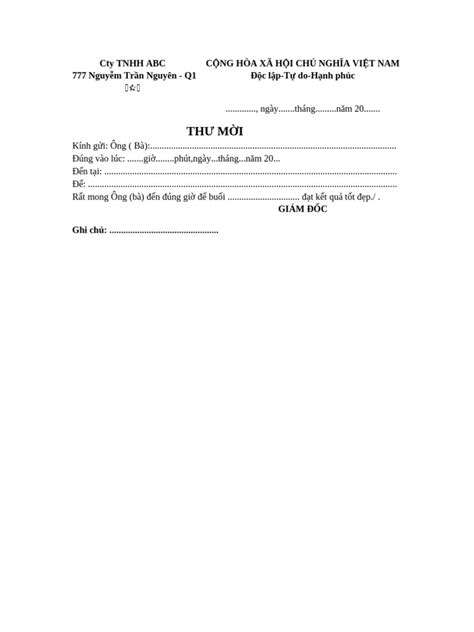 Cty TNHH ABCCỘNG HÒA XÃ HỘI CHỦ NGHĨA VIỆT NAM - SANG | PDF