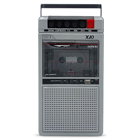 Qfx Cassette Player And Recorder With Bluetooth And Usb Silver Big Apple Buddy