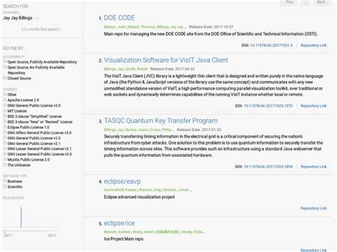 Doe Code — Sharing Research Software Between National Institutes Labs