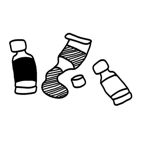 絵の具のイラスト イラストバンク 白黒ヤギ支店