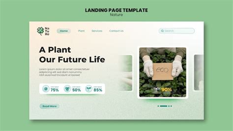 평면 디자인 자연 템플릿 무료 Psd 파일