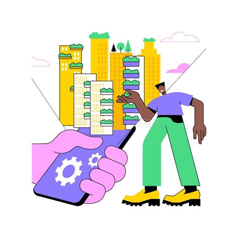 Interactive Design Visualization Abstract Concept Vector Illustration Stock Vector