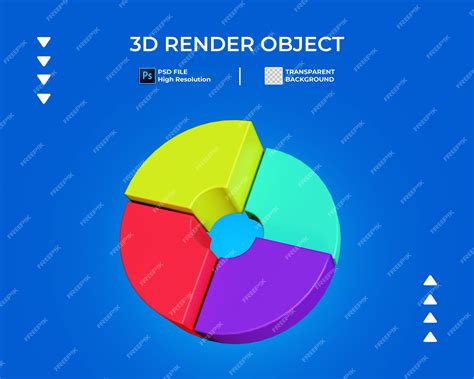 Premium Psd 3d Render Of Pie Diagram Icon Isolated