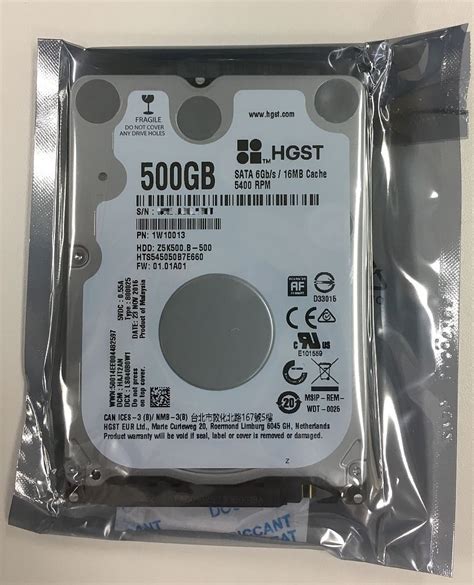 【楽天市場】アーキサイト hgst 日立 2.5inch hdd b sata bps 厚 b 5400回転 hts545050b7e660 ...