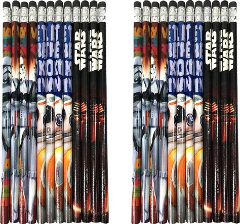 Disney Star Wars The Force Awaken No 2 Lápices De Madera 24 Piezas Yaxa Colombia