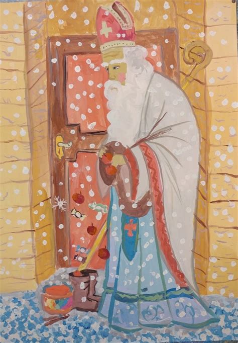 Святой Николай Уроки рисования для детей