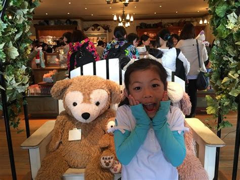 Kyndra With The Cute Duffy The Disney Bear At Aunt Pegs Village
