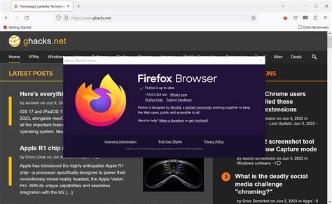 Firefox 11502 Fixes A Security Issue And Several Crashes Ghacks Tech News