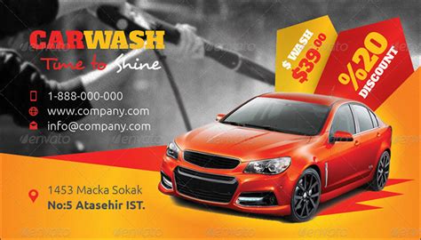 7 Car Wash Business Card Templates Free Psd Design Ideas