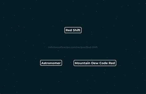 🔴⬅️ Red Shift Recipe How To Make Red Shift In Infinite Craft